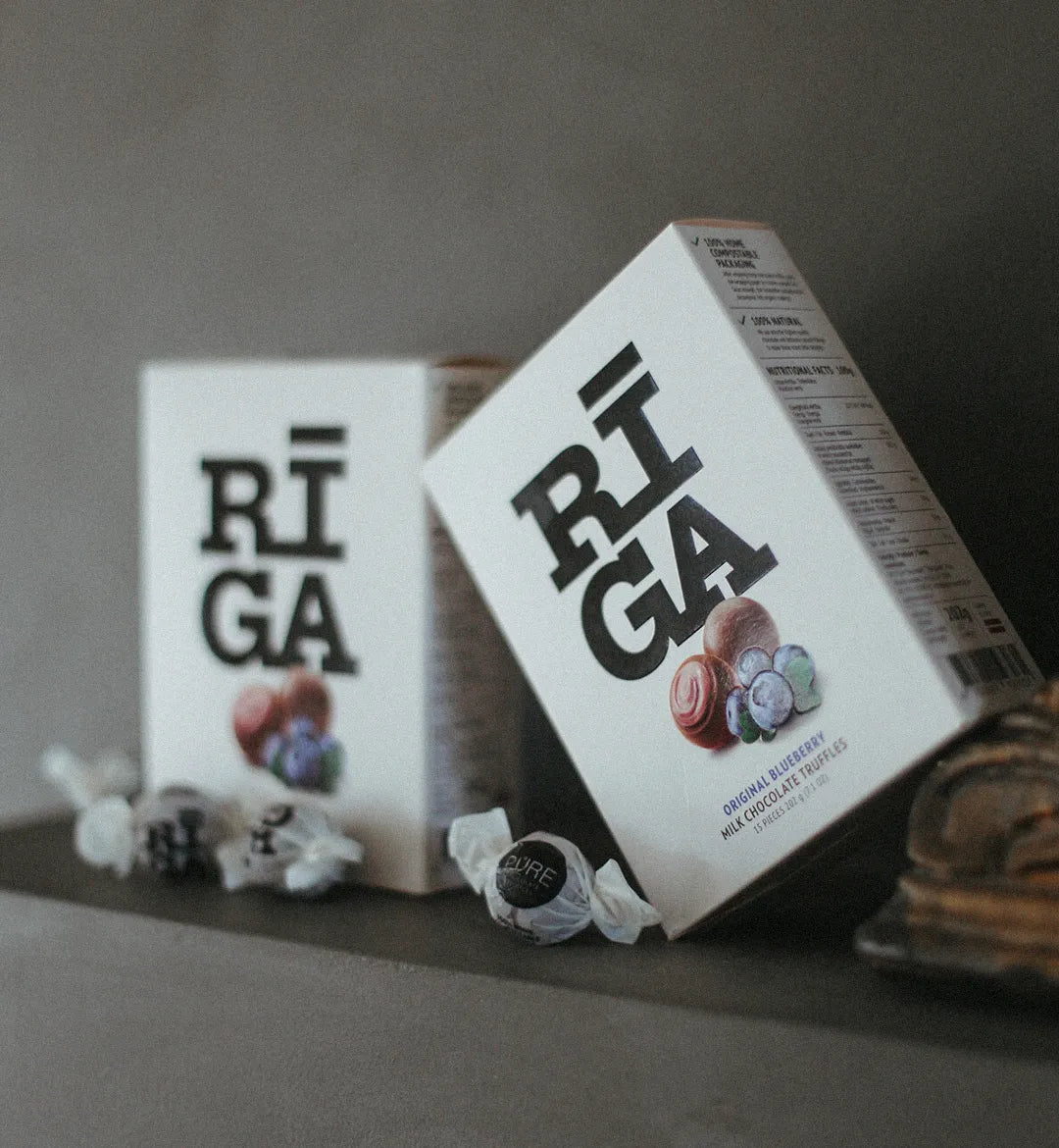 Riga Original® x PURE blueberry chocolate truffles – MIESAI — Design ...