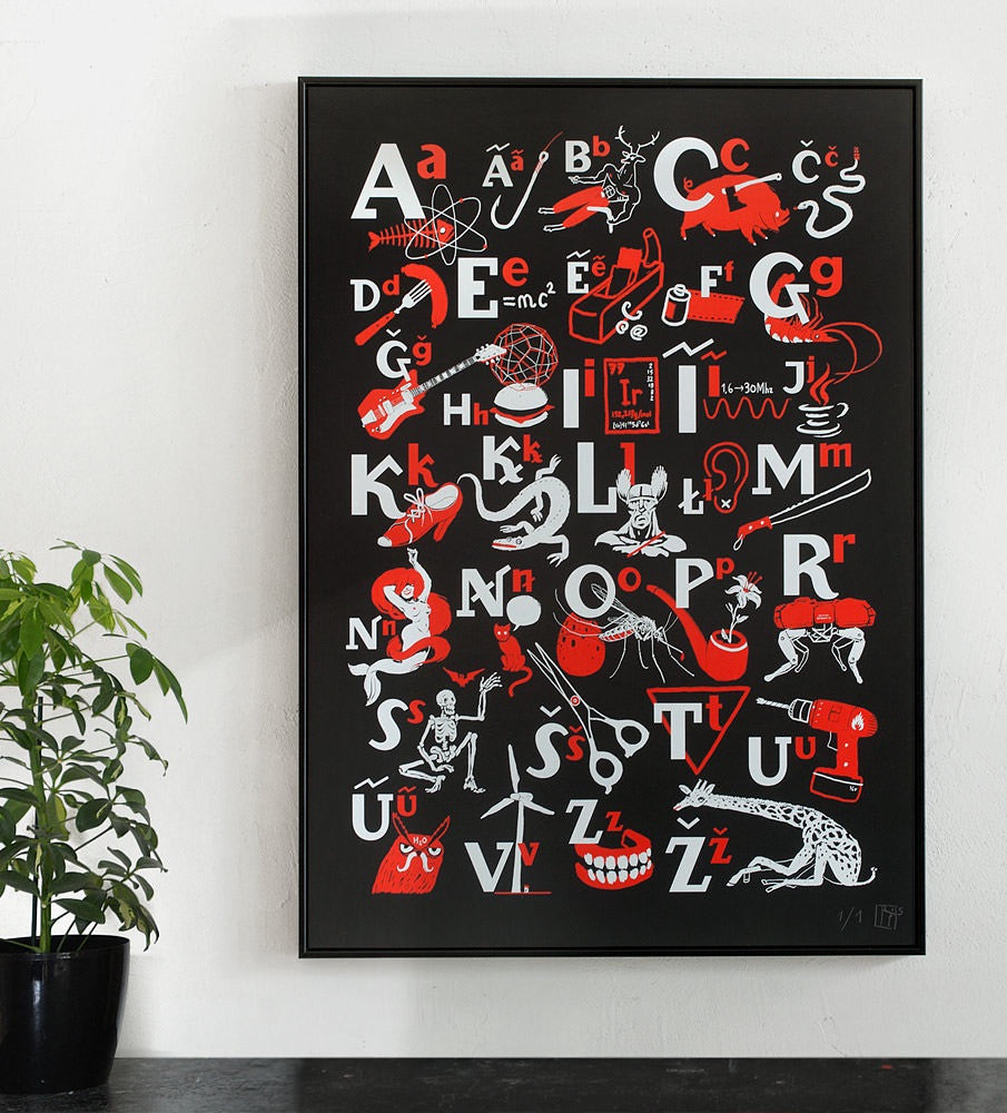 Graphic Print — "Recite the Alphabet" – MIESAI — Design things with a ...